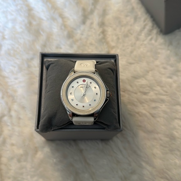 Michele | Accessories | Michele Movement Swim Cape Topaz 8 Mm Stainless ...